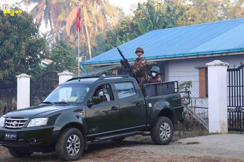 မင်းပြားမြို့ထဲ လက်နက်ကိုင်စစ်ကောင်စီတပ်သားများ မကြာခဏဝင်ရောက်မှုမျာရ