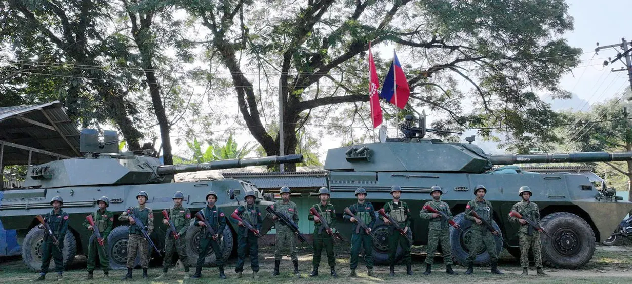 Aa နှင့်ပူးပေါင်းတပ်ဖွဲ့က ငသိုင်းချောင်း အမြောက်တပ် ၃၄၄ ကို ဦးတည်ချီတက်တိုက်ခိုက်လာ